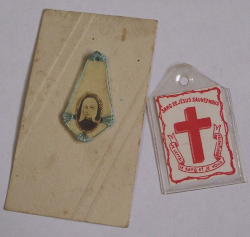 Vtg religious embroidered badge Sister Nun Blood of Jesus remember us ...