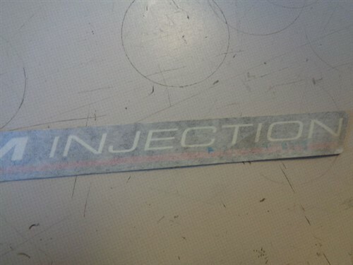 FICHT RAM INJECTION DECAL BLACK / WHITE / RED 13 3/4" X 1" MARINE BOAT ...