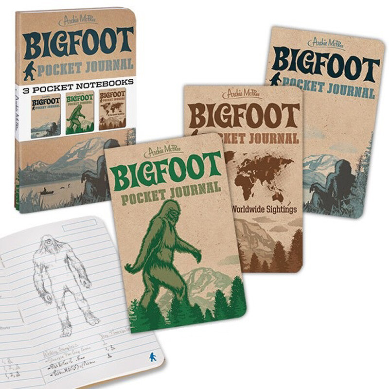 Bigfoot Pocket Journals Sasquatch Big Foot Monster Write Diary Paper ...