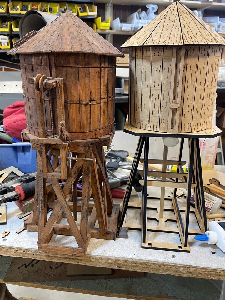 G-SCALE 6" LASER CUT WATER TOWER KIT | eBay