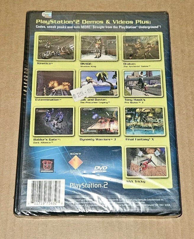 PlayStation Underground Jampack: Winter 2001 (Sony PlayStation 2, 2001 ...