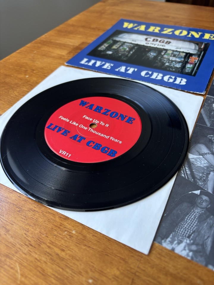 Warzone * Live At CBGB Vinyl 7” Record * Victory Records Hardcore Punk ...