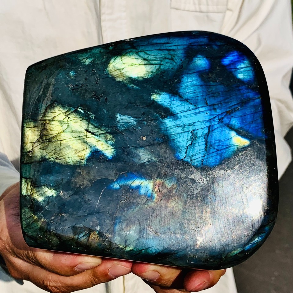 5.94LB Natural Labradorite Quartz Crystal Mineral Specimen Healing | eBay