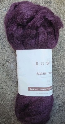 Rowan Kidsilk Creation 70% Super Kid Mohair 30% Silk Plum 00008 Pattern ...