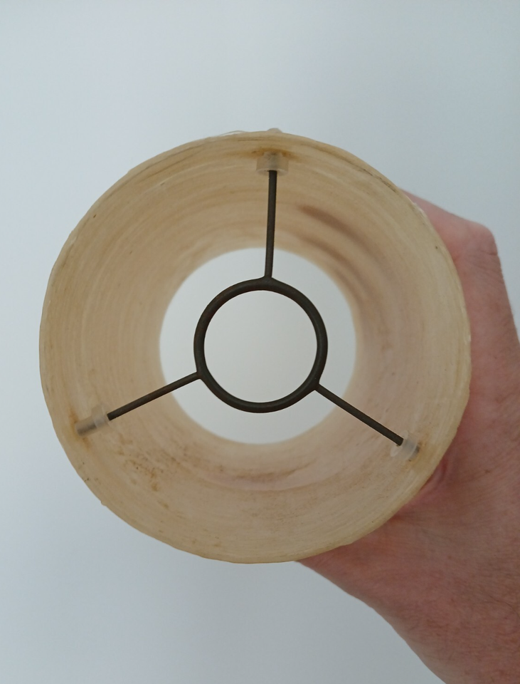 Vintage Spun Fibreglass Lamp Shade Cream Pale Yellow Light Shade 1960s ...