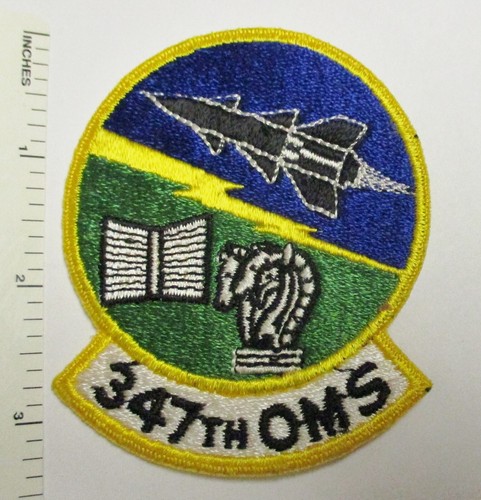 US AIR FORCE 347th OMS ORGANIZATIONAL MAINTENANCE SQUADRON PATCH ...