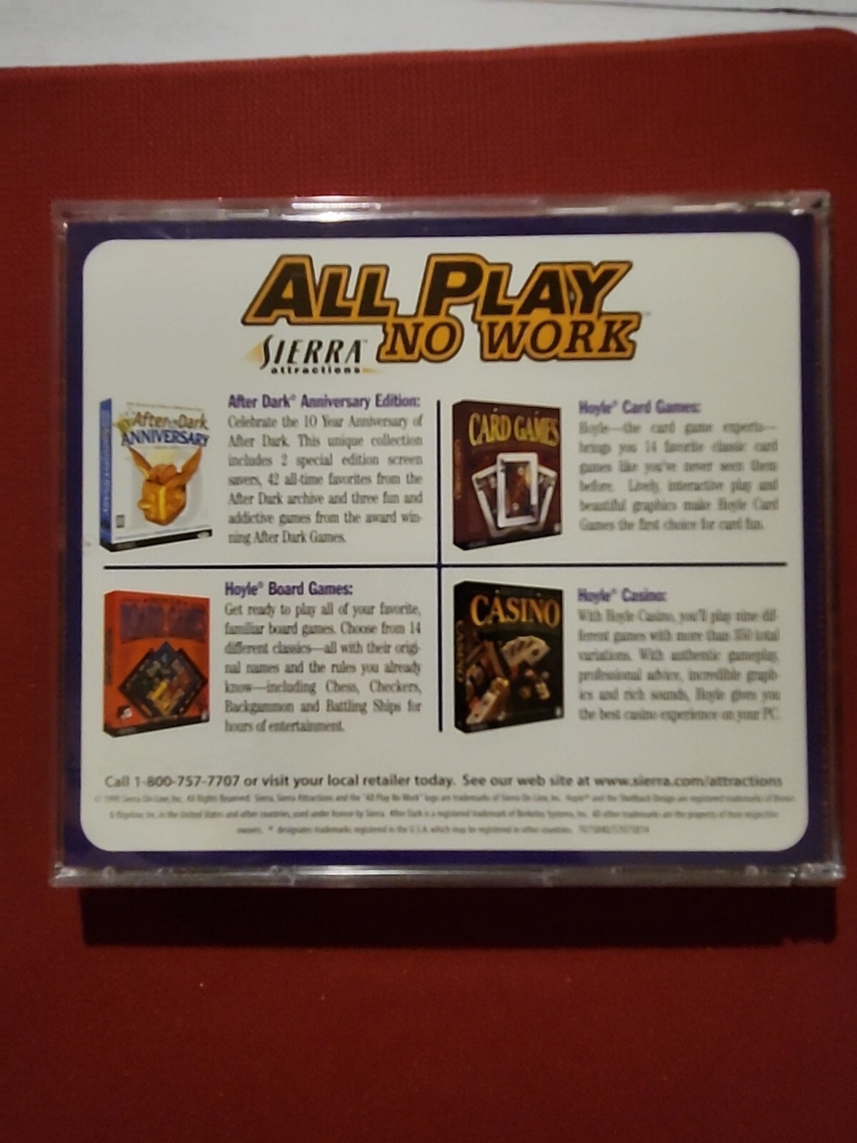 Hoyle Word Games Sierra Attractions 1999 PC Game B551 Vintage Computer ...