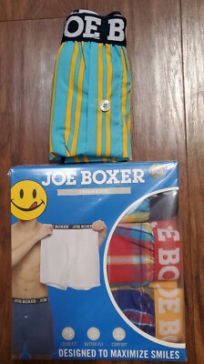 Joe Boxer 3 Pack - Woven Boxers Small 28-30 New Plaid - Plus One Bonus ...