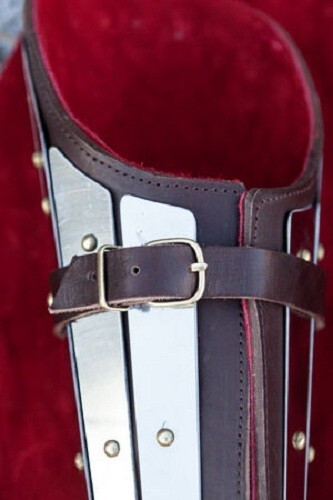 Medieval Splint Combat Bracers Handmade Armor 18 Gauge SCA Steel ...