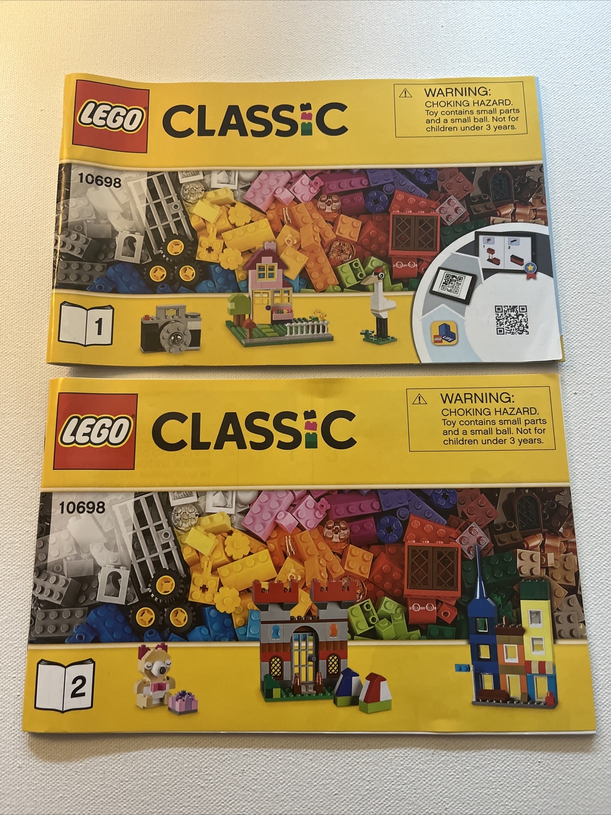 LEGO CLASSIC Instructions Only: 10698 Manual Book 1 and Book 2 | eBay
