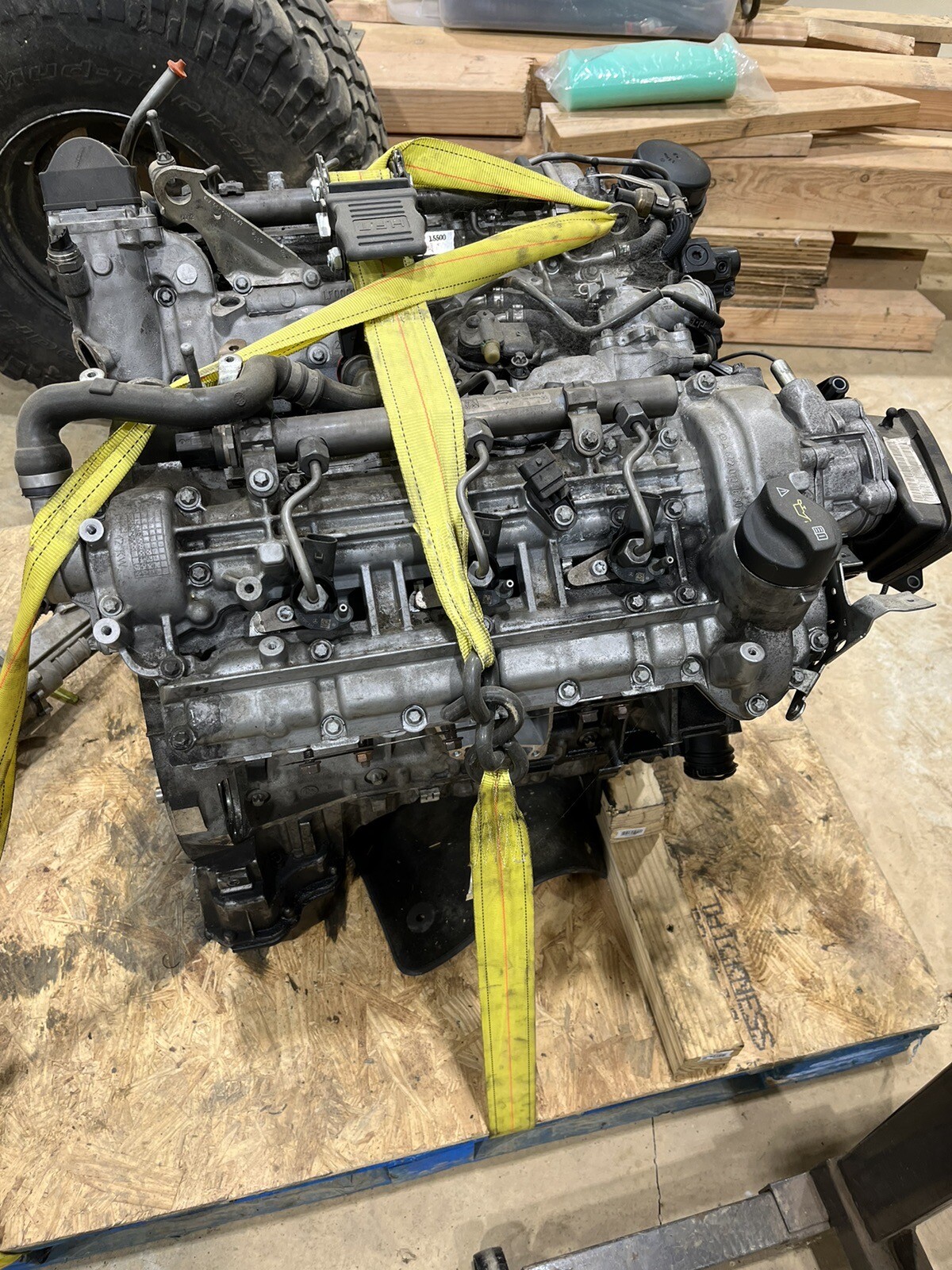 MERCEDES BENZ OEM X166 W166 ML350 GL350 FRONT ENGINE MOTOR 3.0L DIESEL ...