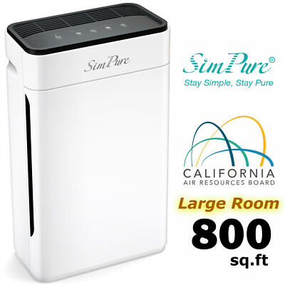 SimPure HP8 Home Air Purifier, True HEPA Filter | Allergies Odor ...