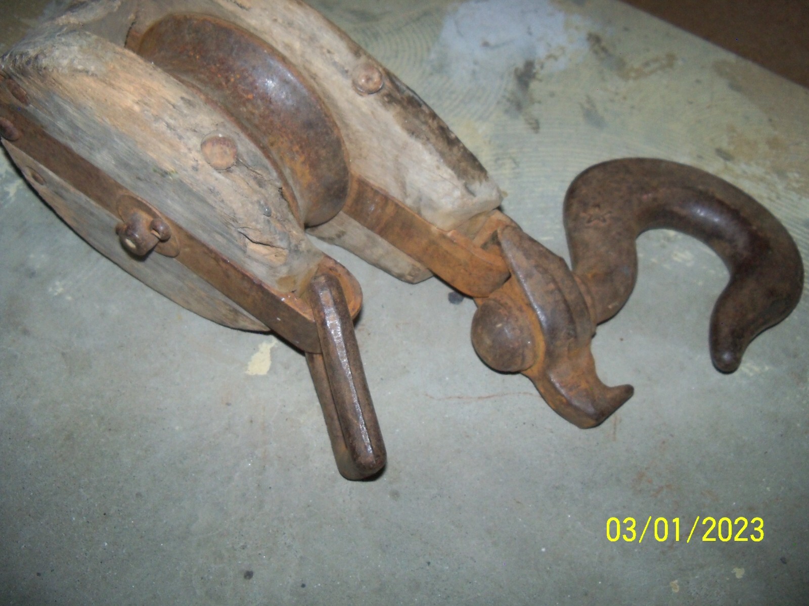 Big Old Antique Snatch Block Pulley / 21 1/2 LB. | eBay