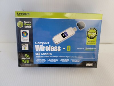 Linksys Compact Wireless - G USB Adapter Model WUSB54GC New Sealed in ...