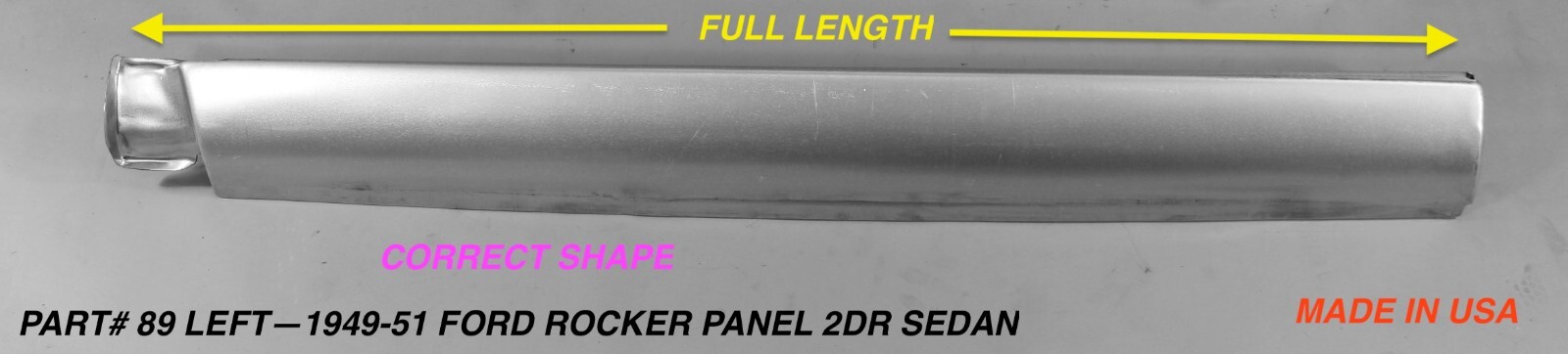 1949,1950,1951 FORD ROCKER PANEL 2DOOR , PART 89 PAIR, EMS AUTO, USA ...