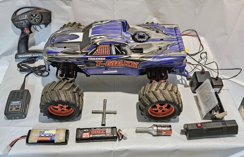 TRAXXAS T-Maxx Gas Powered R/C truck w/accessories! *untested/read* | eBay