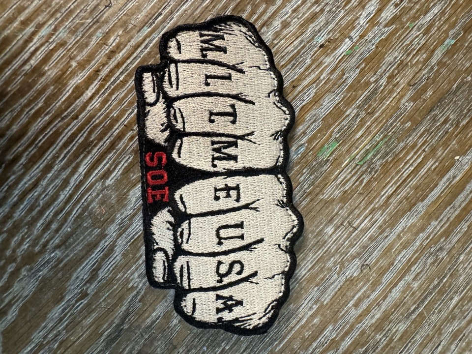 SOE “MTFMFUSA” Brass Knuckle Morale Patch – Embroidered – Rare SOE ...