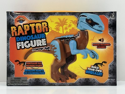 Velociraptor Roaring Dinosaur Block Figure | eBay