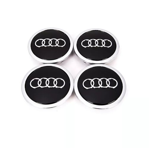 4x Set of Black 69 mm Audi Wheel Center Hub Cap Covers Rim Covers | eBay