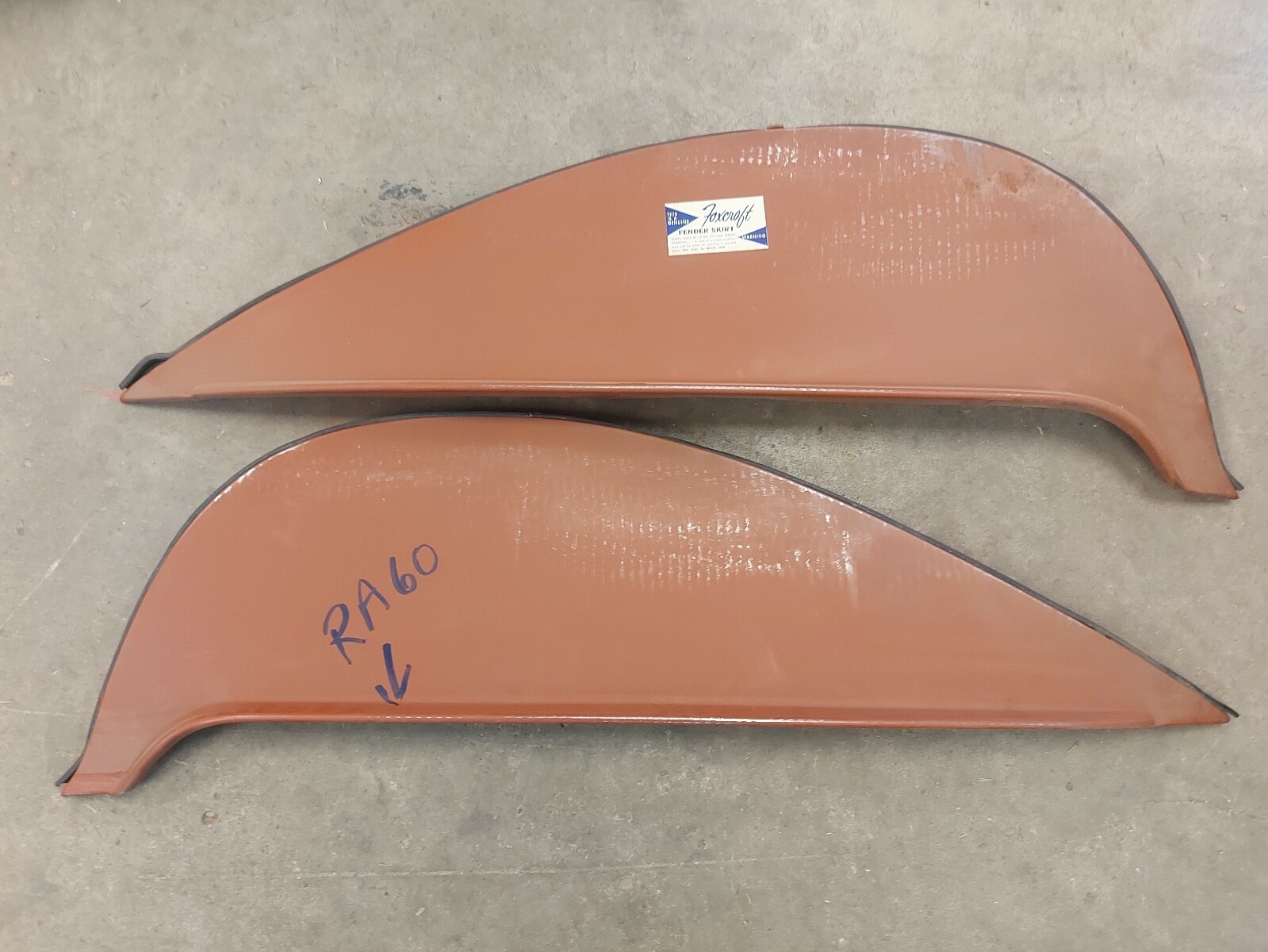 1960 1961 RAMBLER FENDER SKIRTS STEEL FOXCRAFT RA 60 61 RAMBLER FLUSH ...