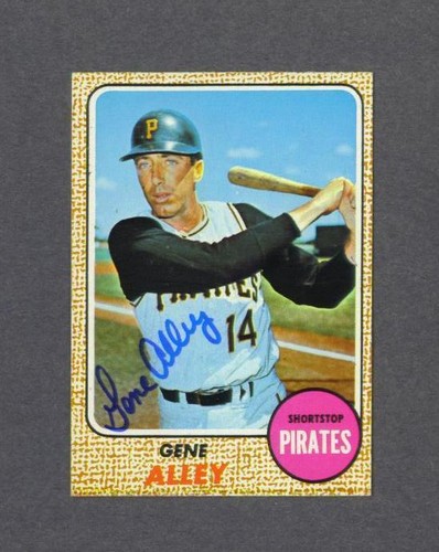 Gene Alley signed Pittsburgh Pirates 1968 Topps baseball card | eBay