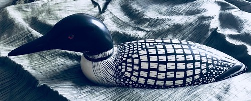 Decorative Competative Wood Hand Carved Loon Decoy by the late Tom ...