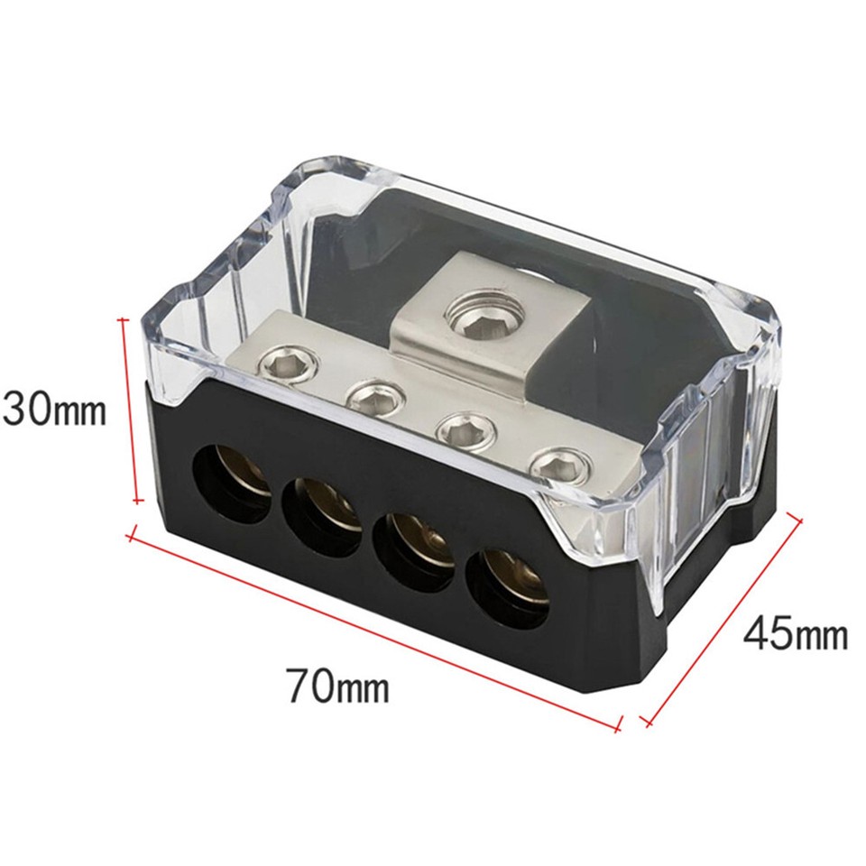 2Pcs 4 Way Car Audio Amp Power Distribution Block Car Audio Splitter ...