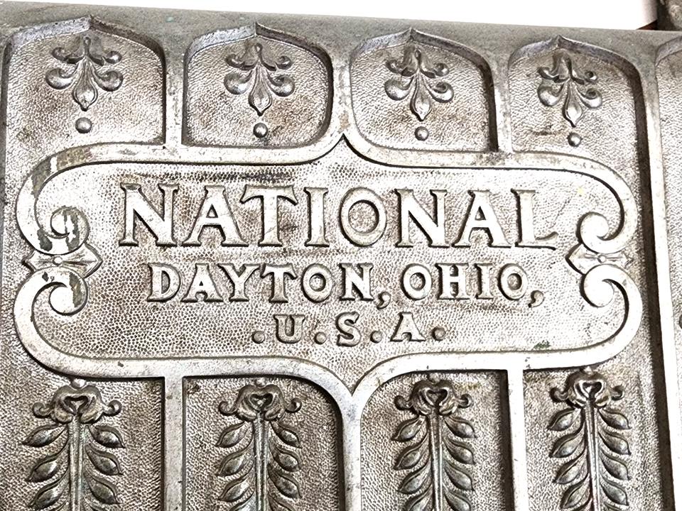 National Cash Register Nickel Plated Back For NCR | eBay