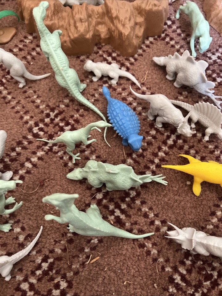 VTG 1971 Marx Prehistoric Play Set #3398 Good Condition w/ BOX | eBay