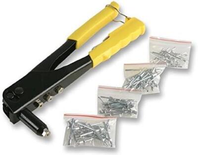 Duratool Heavy Duty Hand Rivet Gun with Rivets for Four Interchangeable ...