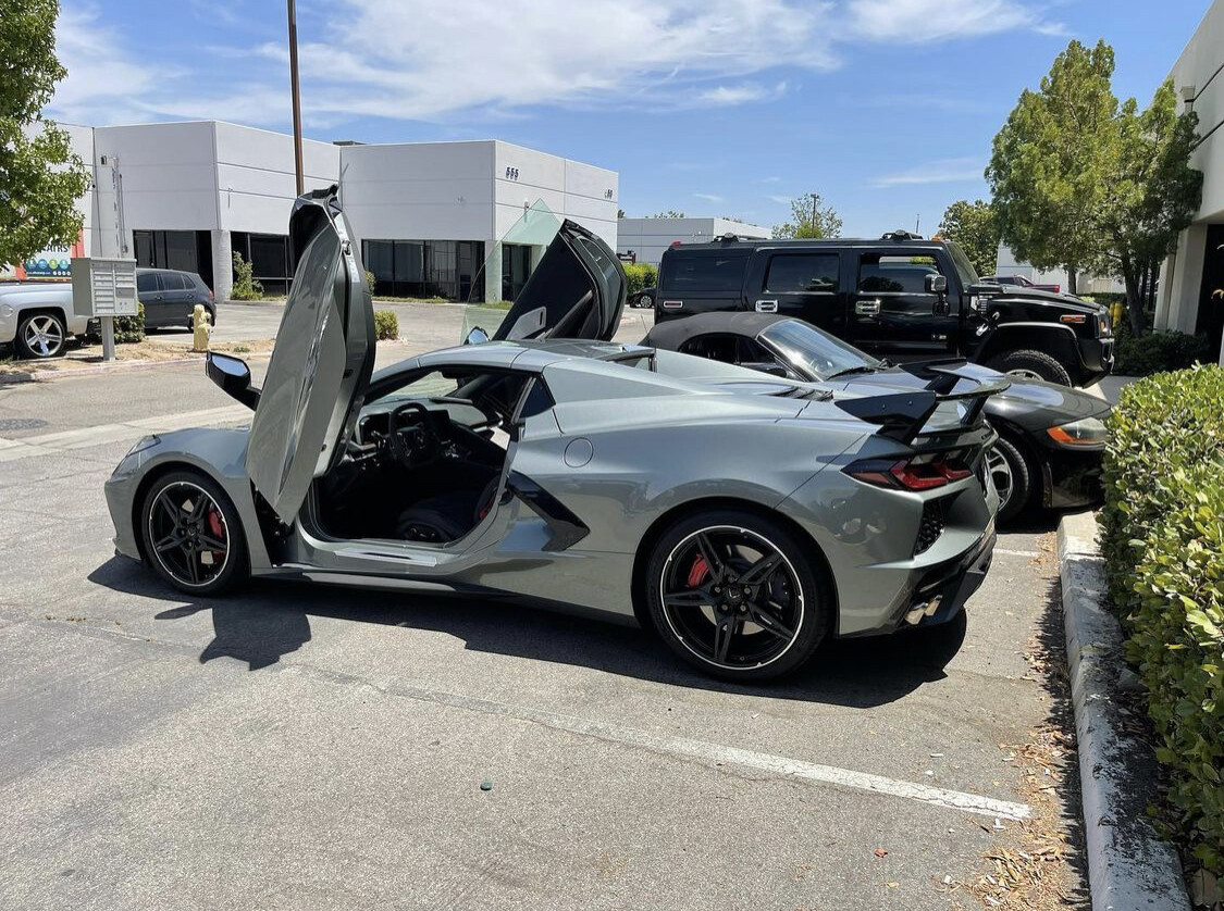 2020-2023 C8 Corvette Butterfly Door Hinges Vertical Doors Inc. Brand ...