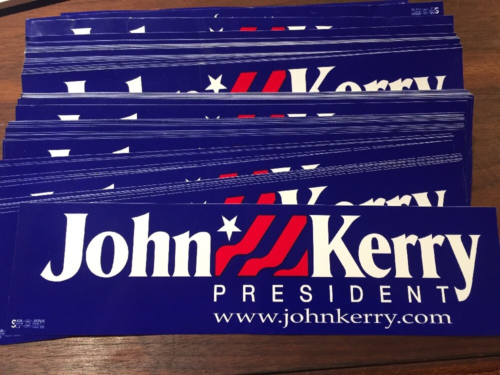 Official 2004 John Kerry Presidential Campaign bumper sticker ...