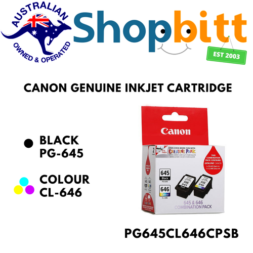 Canon PG645 CL646 Genuine Standard & XL Ink MG2560 MG2460 MG2960 MG2965 ...