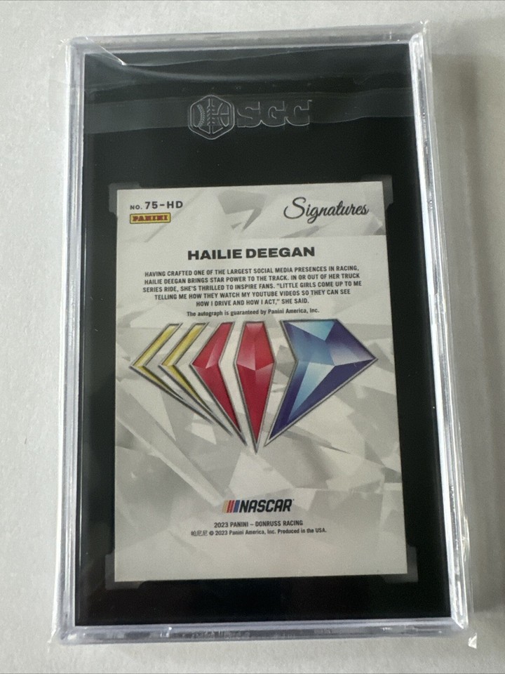 2023 Donruss Nascar 75th Anniversary Signatures Holo SGC 9 Hailie ...