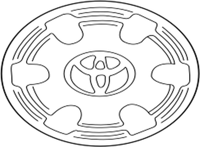 42603-35740 Toyota Ornament sub-assy, wheel hub 4260335740, New Genuine ...