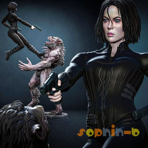 Selene vs Werewolf 1:4 Model Kit Unpainted 3d Print GK Statue Figure | eBay
