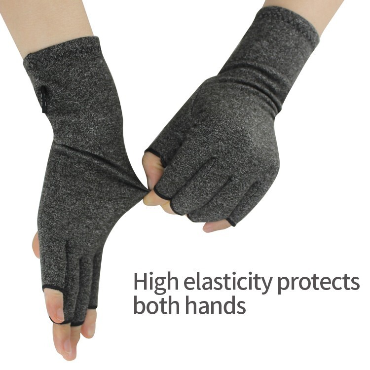 Arthritis Compression Gloves | Open Finger Gloves for Wrist Support ...