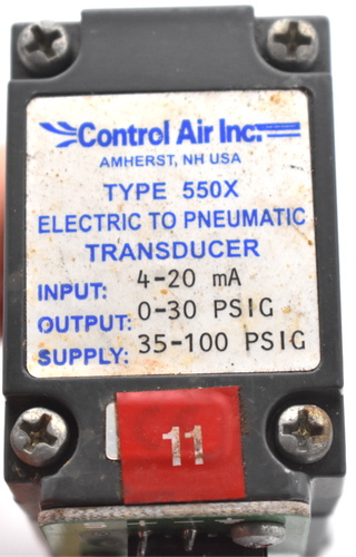 CONTROL AIR INC 550-AIT TRANSDUCER TYPE 550X | eBay