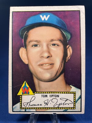 1952 Topps Baseball Card Tom Upton #71 Washington Senators | eBay