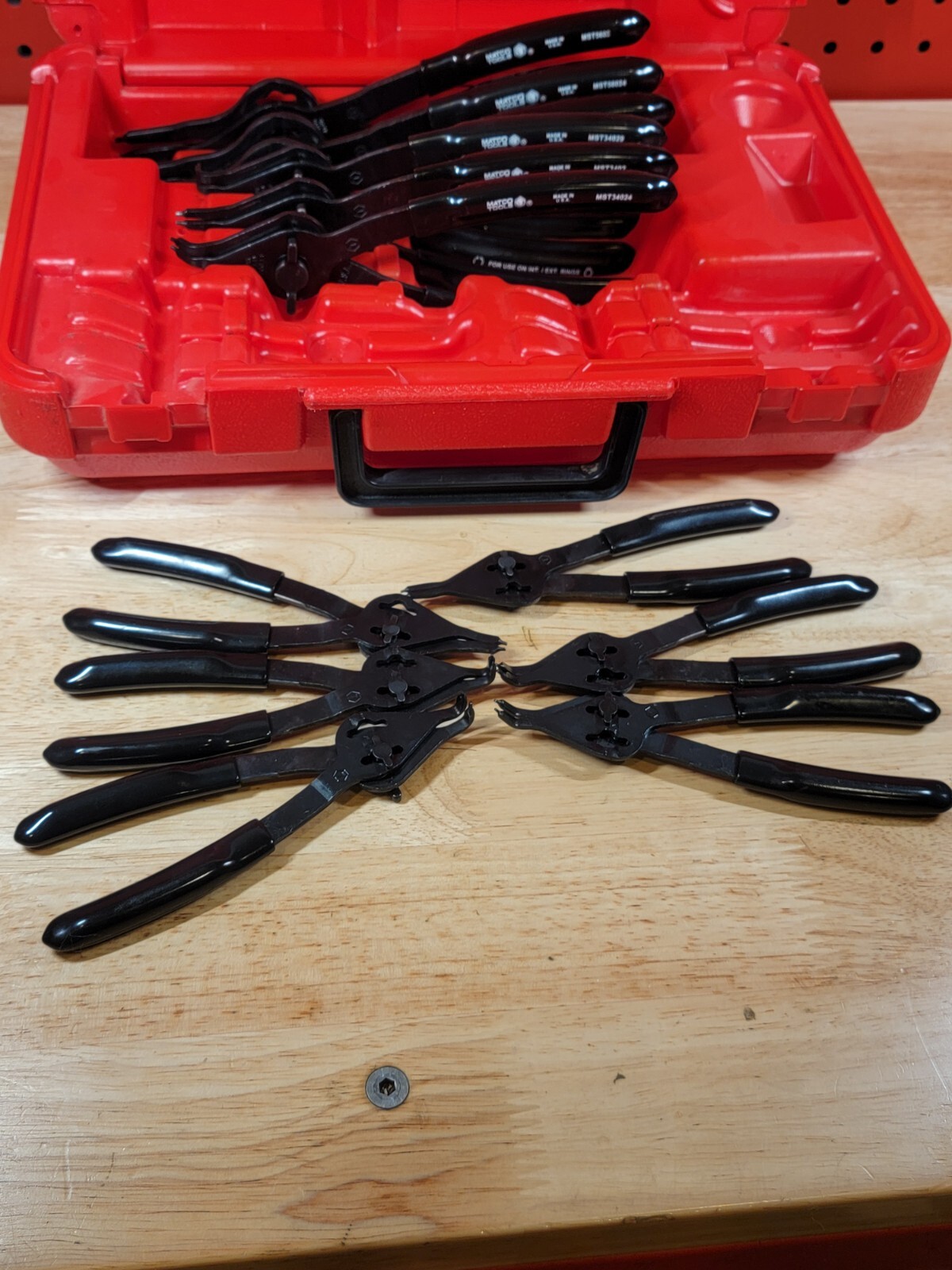 Matco Tools 12pc Convertible Snap Ring Pliers Set # MST1225 USA for ...