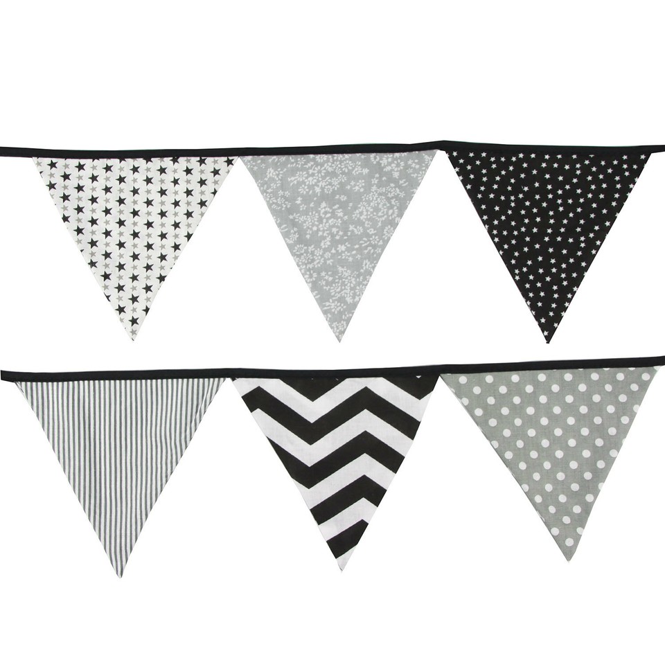 Triangle Pennant Flag Bunting Banner Nursery Kids Room Birthday Party ...