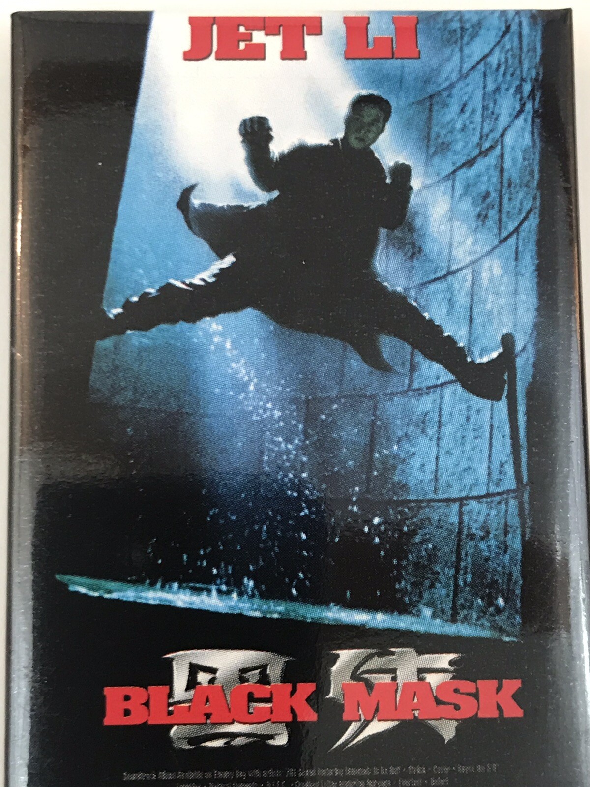 Jet Li Black Mask Button Pin Movie Promo Rectangular Fast Ship P1E | eBay