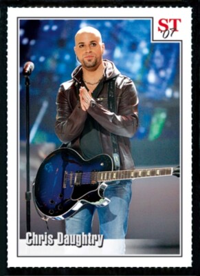 CHRIS DAUGHTRY American Idol Singer 2007 Spotlight Tribute Trading Card ...