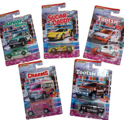 Five Matchbox Candy Car Theme Series Collectible Toy Vehicles Mattel ...