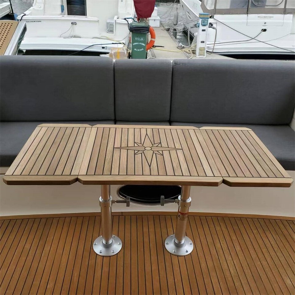 Boat Folding Teak Table Top 830/400X400,970/500X500,1250/600X600mm ...