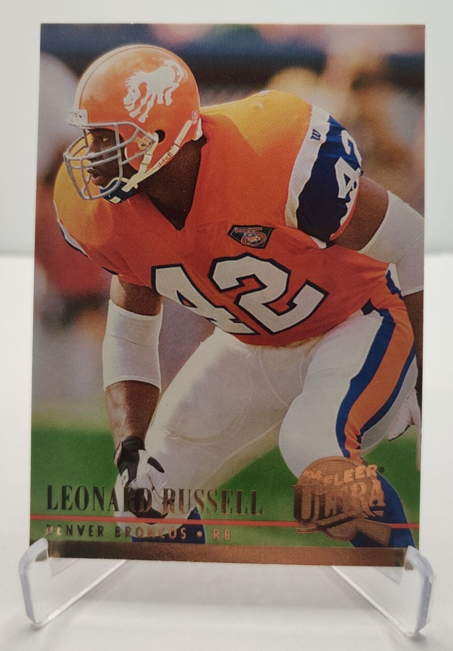 1994 Fleer Ultra #381 Leonard Russell NFL Football Card Denver Broncos ...