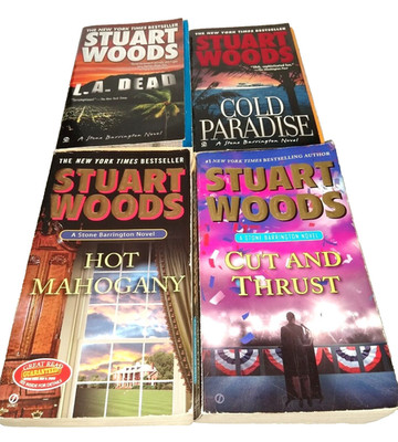 Stuart Woods - Stone Barrington Paperback Books - Lot of 4 - Good ...
