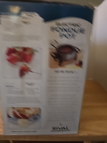 Rival Electric FONDUE POT 3 Quart Stainless Steel with 8 Forks Brand ...