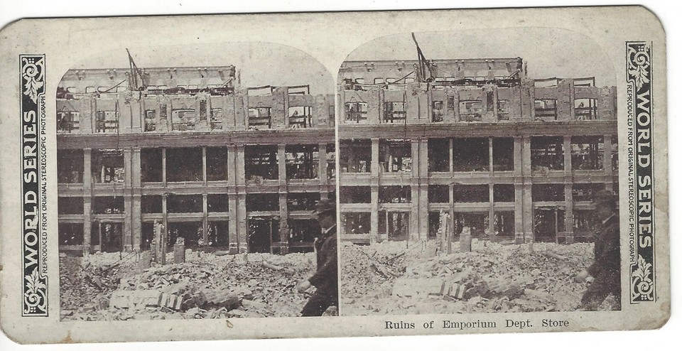 Ruins of Emporium Department Store 1906 San Francisco Earthquake Old ...