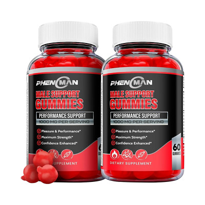 2-Pack Phenoman Male Gummies - Phenoman Male Enhancement Support (120 ...